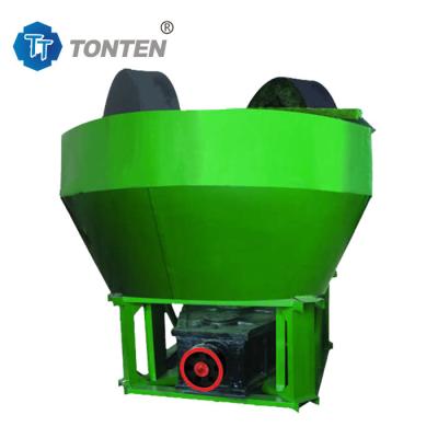 China Gold Round Pan Mill Wet Type Gold Ore Grinding Mill Machine To South Africa for sale