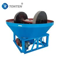 China Wet Gold Wet Pan Mill Machine Double Wheel Pan Mill For Gold Selection for sale
