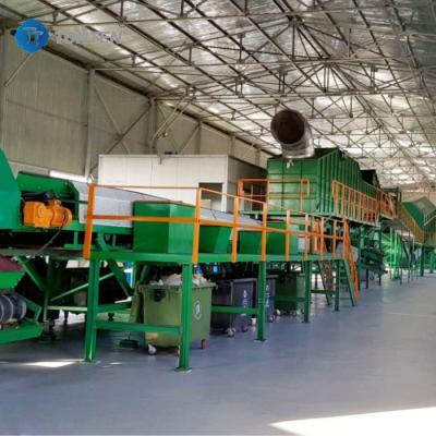 China Domestic Waste Sorting Shredder Line Old Furniture Crushing Packaging Plant for sale