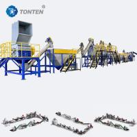China Plastic Crushing Recycling Production Line Film Bottle Flake Recycling Cleaning for sale
