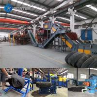 China Tyre Shredder Recycling Machine Rubber Crusher Production Line for sale