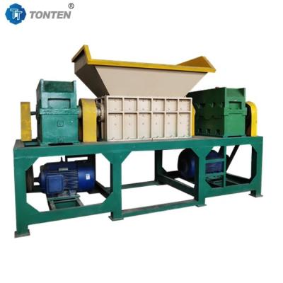 China Scrap Metal Double Shaft Shredder Rubber Tire Plastic Shredder Machine for sale