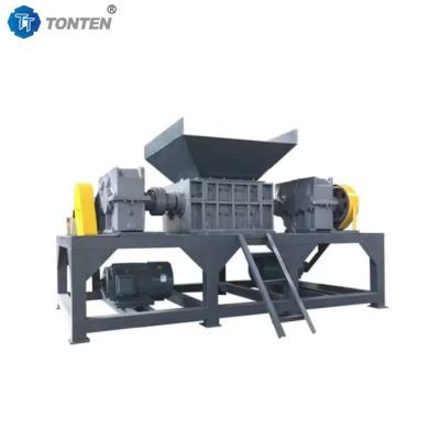 China Solid Waste Shredder Iron Wood Pallet Double Shaft Crusher Machine Automatic for sale