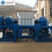 China Plastic Straw Furniture Sofa Shredder Shredding Machine Double Shaft Shredder for sale
