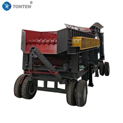 China Wet Materials Stone Separator River Mud Rock Separator Machine Mobile for sale