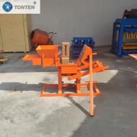 China Manual 2-40 Clay Mud Brick Making Machine Clay Interlocking Blocks for sale