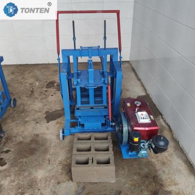 China Tonten Small Model Packing Cement Block Concrete Brick Making Machine for sale