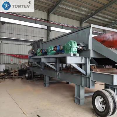 China Mobile Soil Stone Gravel Separator Machine Disc Screen Separator for sale