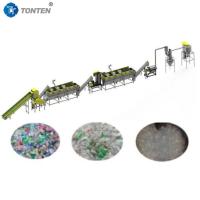 China Plastic PET Bottle Recycling Plant Plastic Label Remover Crusher Machine for sale