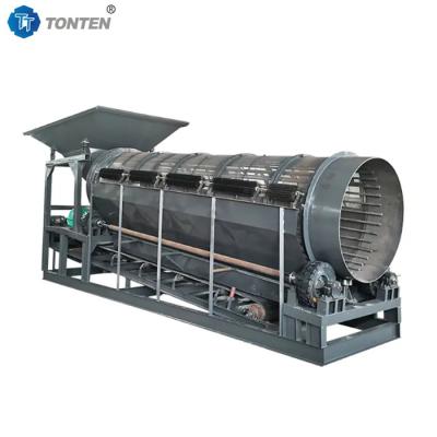 China Garbage Screen Shaftless Drum Screen Machine Soil Stone Screening Machine for sale