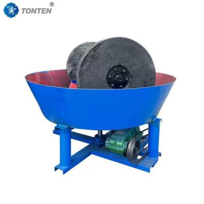 China Gold Grinding Machine Model 1200B Gold Mine Wet Pan Mill in Sudan for sale