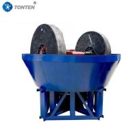 China Wet Iron Ore Double Wheel Gold Grinding Machine Barite Quartz Grinding Machine for sale