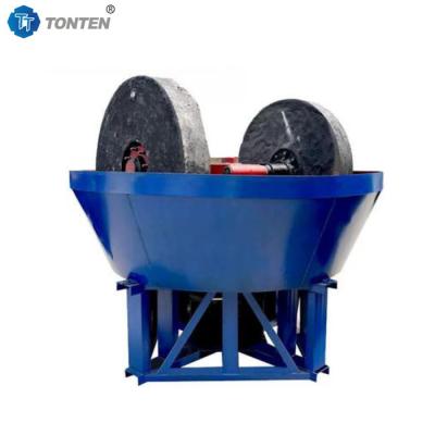 China Wet Iron Ore Double Wheel Gold Grinding Machine Barite Quartz Grinding Machine for sale