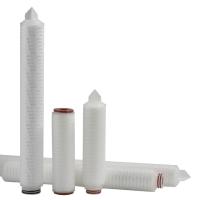 China 0.1um PP Pleated Filter Cartridge For Food Beverage Electronics Industry for sale