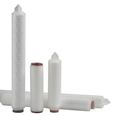 China 0.1um PP Pleated Filter Cartridge For Food Beverage Electronics Industry for sale