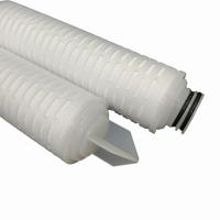 China Micron 0.22um 10'' Pleated PP Filter Cartridge RO Pre Filtration For Beverage Water for sale