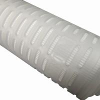 China Micron 0.22um 10'' Pleated PP Filter Cartridge RO Pre Filtration For Beverage Water for sale
