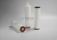 China OD 69mm Polypropylene Pleated Filter Cartridge Micron 0.22um Nominal Rating for sale