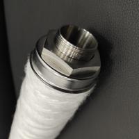 China OD 50mm / 60mm String Wound Filtration Cartridge For Glass Fiber Media for sale