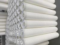 China Pleated Glass Fiber High Flow Filter Cartridge For Water RO Pre Filtration for sale