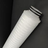 China Flow Rate Pleated Filter Cartridge Available Length 5-40 Inch And Outer Diameter 68.5mm for sale