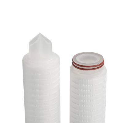 China 80℃ Pleated Filter Cartridge For Flowing Hot Water Sterilization 5 - 40 Inch Length for sale