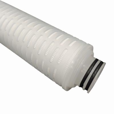 China High-Density 0.1 - 20um PP Pleated Filter Cartridge For High Purity Reagents Filtration for sale