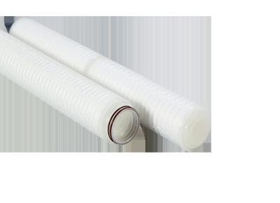 China 68.5mm PP Pleated Filter Cartridge with 80℃ Max Temp for Hot Water Sterilization for sale