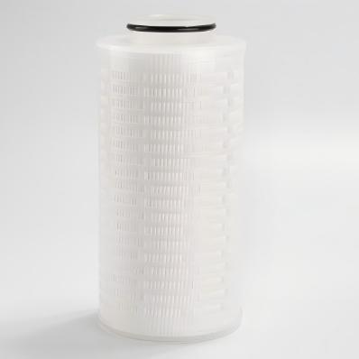 China 130 Series φ130mm Pleated High Flow Filter Cartridge with 200L/min Flow Rate and 2m² Filtration Area for sale