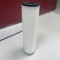 China 10Inch Polypropylene Pleated Filter Cartridge for High Flow Water and Beverage Filtration for sale