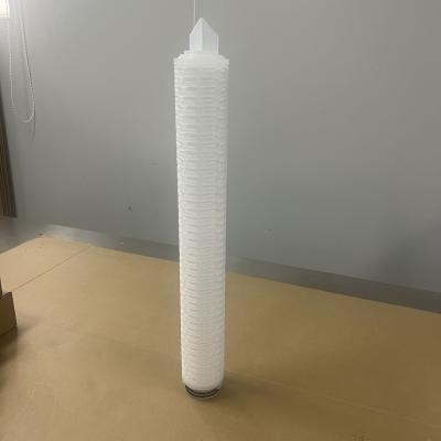 China 99.98% Filtration Efficiency 226 Fin PPM Series Polypropylene Pleated Water Filter Cartridge for High Viscosity Liquids for sale