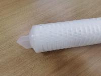 China Customized PTFE Pleated Filter Cartridge with PTFE Membrane for High Flow Rate Chemical and High-Purity Liquid Filtration for sale