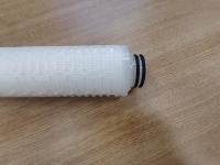 China Customized PTFE Pleated Filter Cartridge with PTFE Membrane for High Flow Rate Chemical and High-Purity Liquid Filtration for sale