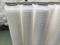China 40-Inch PTFE Pleated Filter Cartridge with PTFE Membrane for High Flow Rate Chemical and High-Purity Liquid Filtration for sale