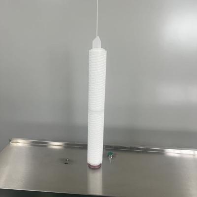 China 20inch High Density Pleated Polypropylene Filter Cartridge with 0.1-20um Micron Filtration for sale