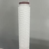 China 20inch High Density Pleated Polypropylene Filter Cartridge with 0.1-20um Micron Filtration for sale