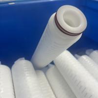 China 20inch High Density Pleated Polypropylene Filter Cartridge with 0.1-20um Micron Filtration for sale
