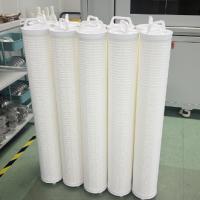 China PHFM Series High Flow Filter Cartridge 6.5 Inch Diameter Pleated RO Pre-filtration Filter with Big Flow Area for sale