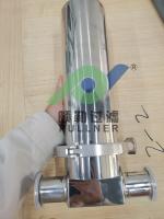 China 316L Stainless Steel Single Cartridge Filter Housing for Industrial Liquid Filtration With Different Dimensions for sale