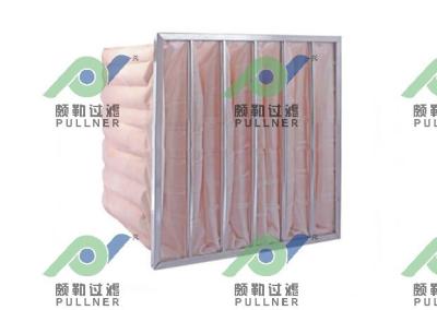 China Pocket Air Filter with Synthetic Fiber Media for Large Filtration Area and Customizable Efficiency Grades for sale