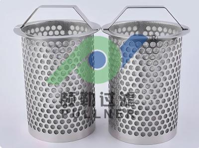 China Custom-Made Corrosion Resistant Stainless Steel Filter Basket with Reinforced Structure for Industrial Strainers for sale