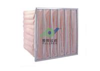 China V-Bank Compact Air Filter with Mini-Pleated V-Bank for High-Efficiency Filtration and Customizable Efficiency Grades for sale