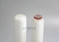 China Food Beverage / Electronics Industry PP Pleated Filter Cartridge 0.1um 0.22um 0.45um 1um for sale