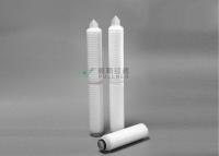 China Food Beverage / Electronics Industry PP Pleated Filter Cartridge 0.1um 0.22um 0.45um 1um for sale