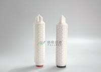 China Pleated Food and Beverage Water Filter PES Nylon PVDF 0.2 Micron OD 69mm for sale