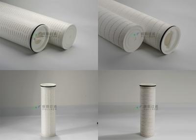 China 40 60 Inches HF High Flow Filter 1/5/10 Micron Depth PP Pleated Filter Cartridge For Sea Water Desalination for sale