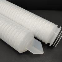 China RO Prefiltration Food Beverage Industry 0.22um Pleated Filter Cartridge for sale