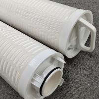 China Nominal Rating 10 Micron 40 Inch PP Pleated High Flow Filter Cartridge for sale