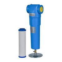 China Cyclinder Stainless Steel And Doule Support Aluminum Compressed Air Filter for Industrial Element Serve Life 4000-6000 Hours for sale