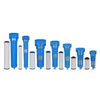China Cyclinder Stainless Steel And Doule Support Aluminum Compressed Air Filter for Industrial Element Serve Life 4000-6000 Hours for sale